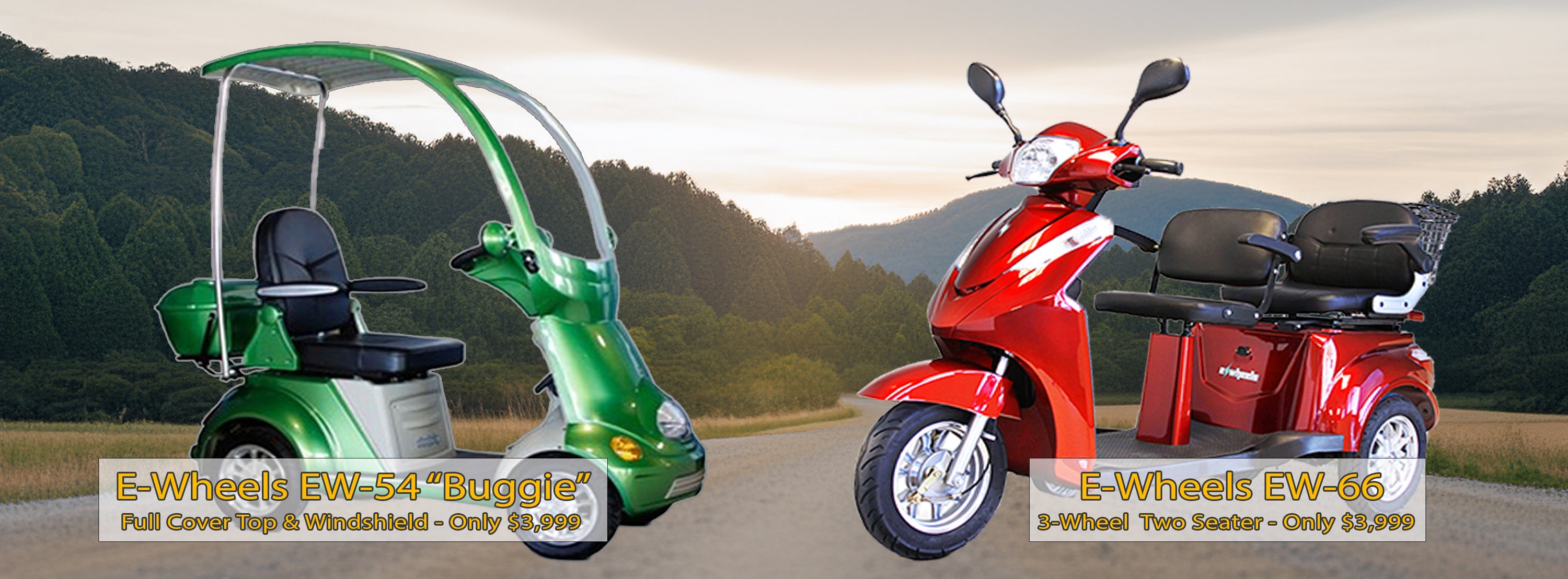 Electric Whispering has Fast E-Bikes & Comfortable Mobility Scooters!